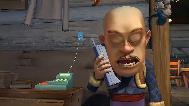 熊出没:画被撕毁,光头强很伤心,还要赔很多违约金!