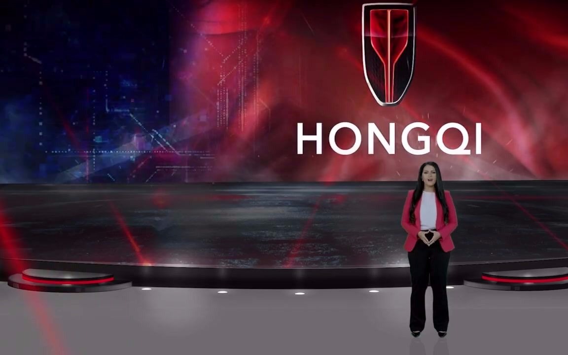 红旗新能源汽车演示!H9!