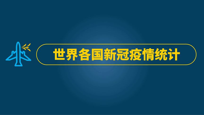 已破百万 - 世界各国新冠疫情统计