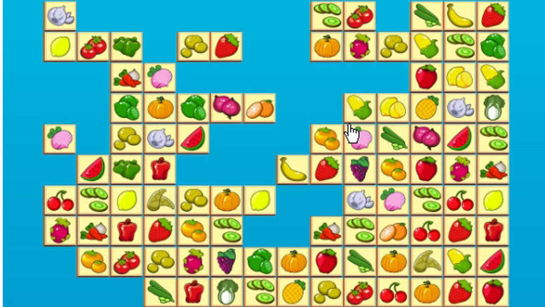 果蔬连连看规定时间内找到相同水果连接消除益智游戏