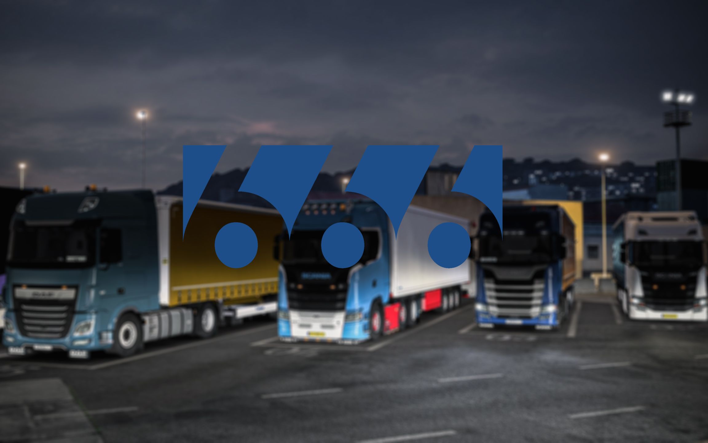 欧洲卡车模拟2 :ETS666 MONTHLY CONVOY #10 | 联机录像 | Trucker...