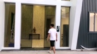 智能家居移门 磁悬浮窄框自动移门 窄边框联动移门 高端窄边框推拉门 ...