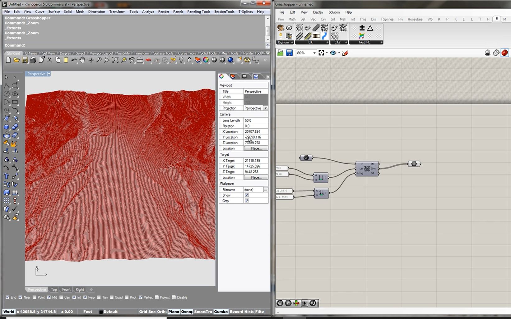 Grasshopper-ELK-城市模型&地形模型建模