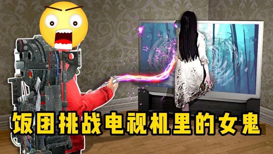 盖瑞模组:饭团挑战电视机里的女鬼