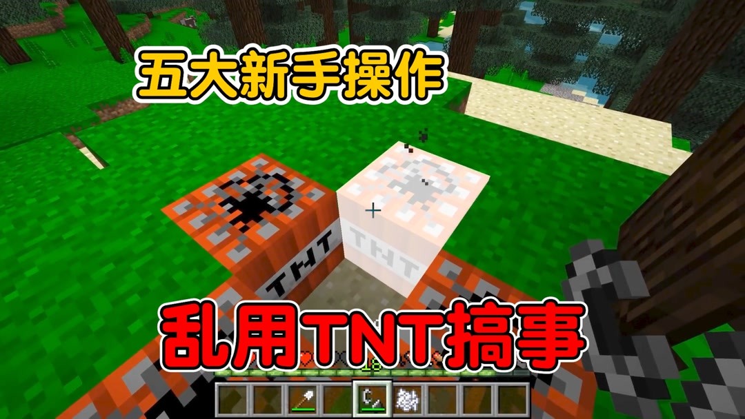 我的世界:五大新手操作,你肯定做过