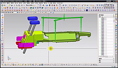 塑胶模具:前模斜顶,行位带行位,先复位结构讲解