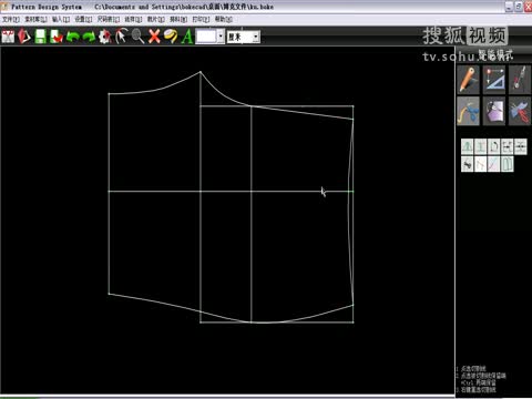 服装CAD教程【五】专用工具特殊功能03-纸样中心【线切割工具】