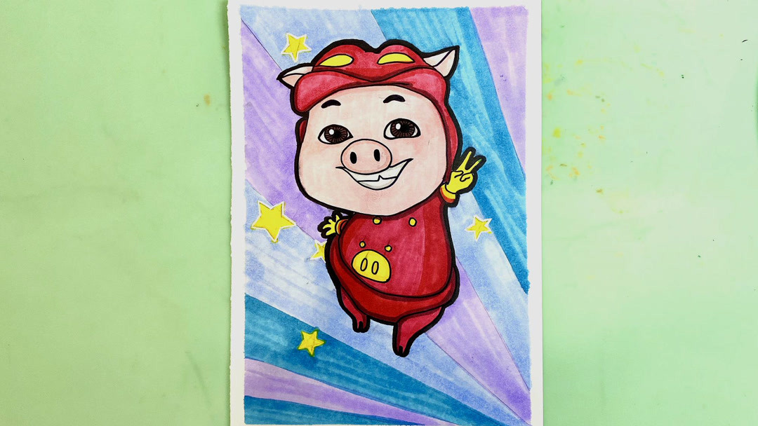 据说猪猪侠不仅动画经典,音乐也被大家玩坏玩火了,一起来画吧