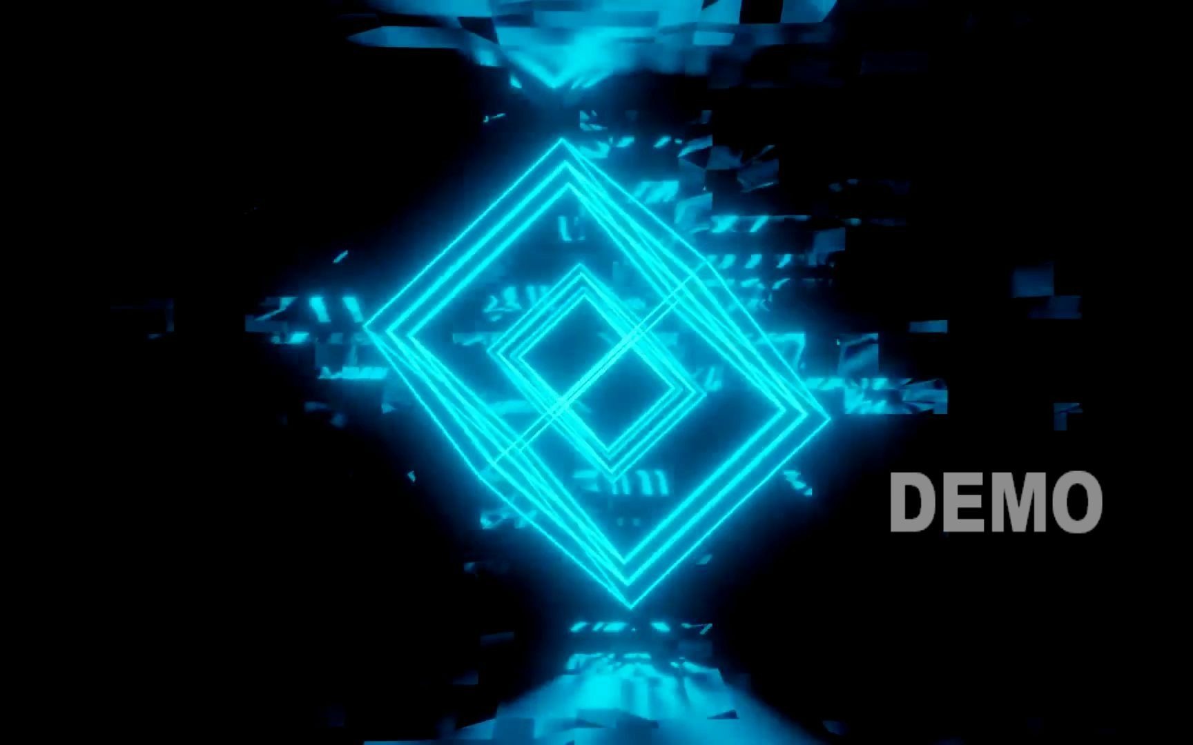 舞台视频 大屏素材 c819 2k画质蓝色立方体光线光效跳跃动感歌舞表演...