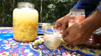 香蕉泡酒的时候别用白酒, 加柠檬和苹果汁才好喝, 30块钱泡一大桶