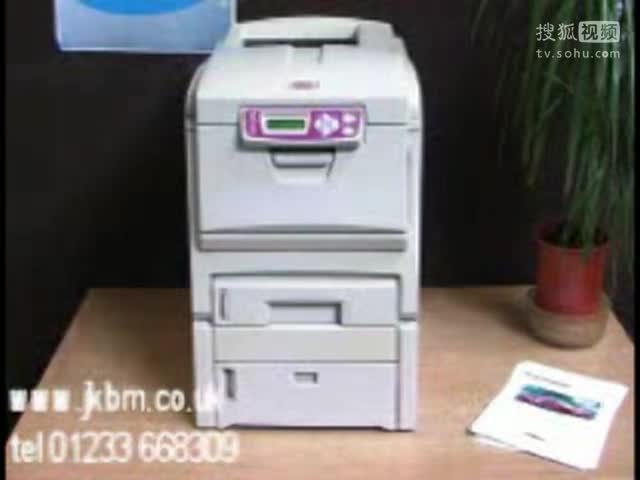 OKI C5300打印测试页自检的演示