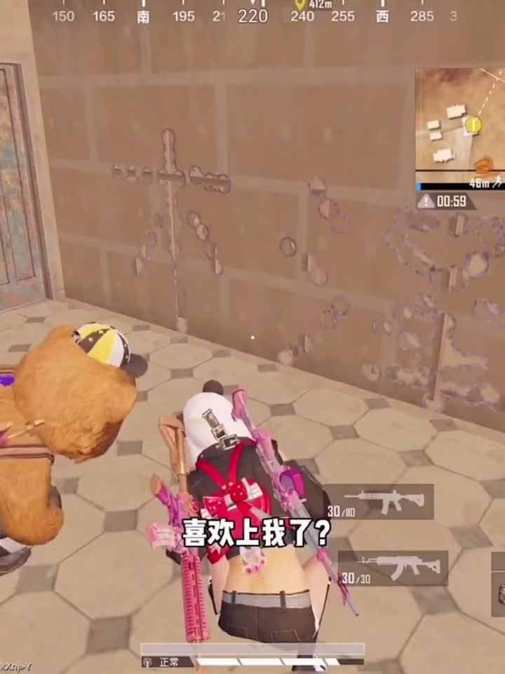 和平精英:小姐姐画的是什么意思呀?