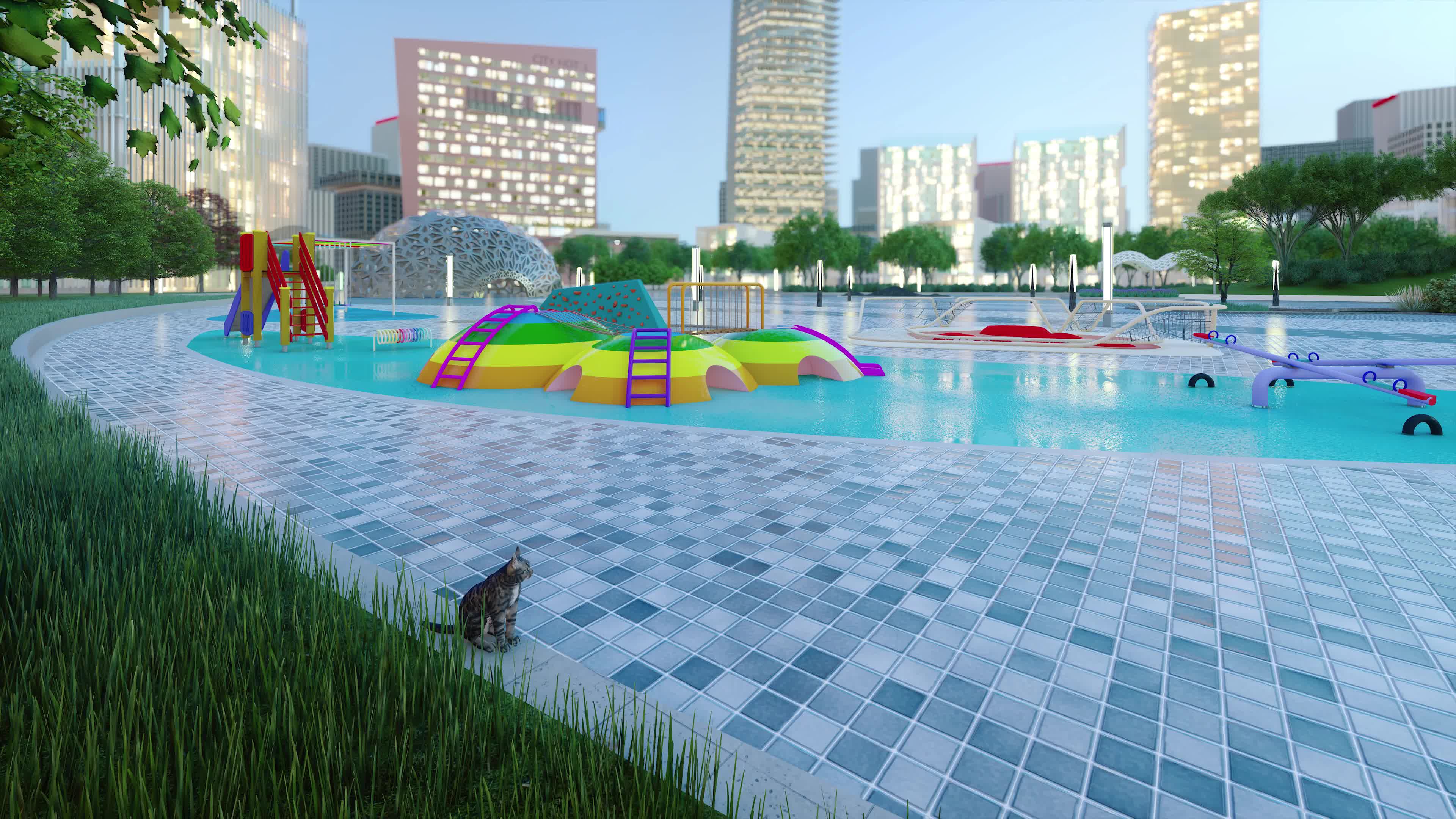 Lumion毕业设计广场景观表现