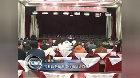 临县政务信息工作培训会召开