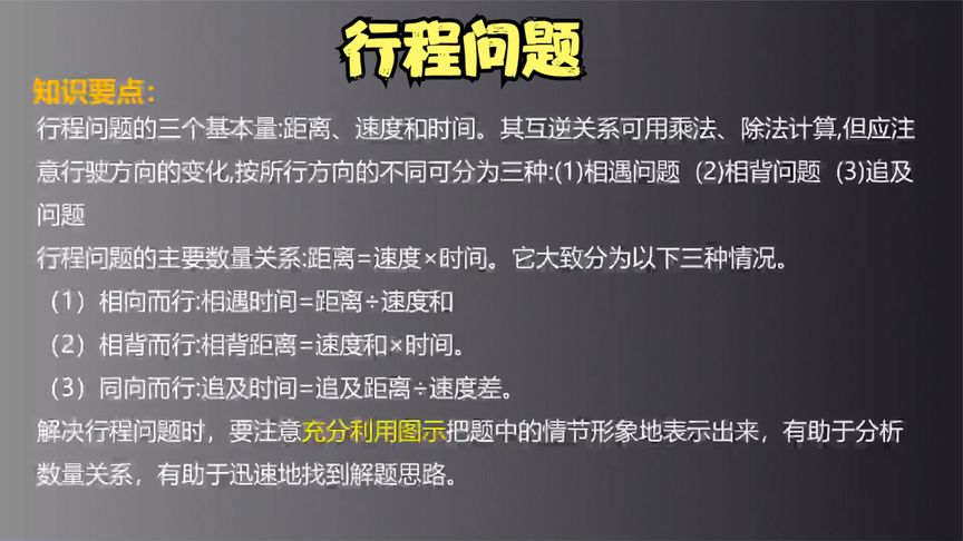 第4节 行程问题(一)A