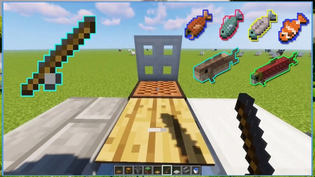 我的世界:教你做一个全自动钓鱼机,学会后立即走上致富之路!