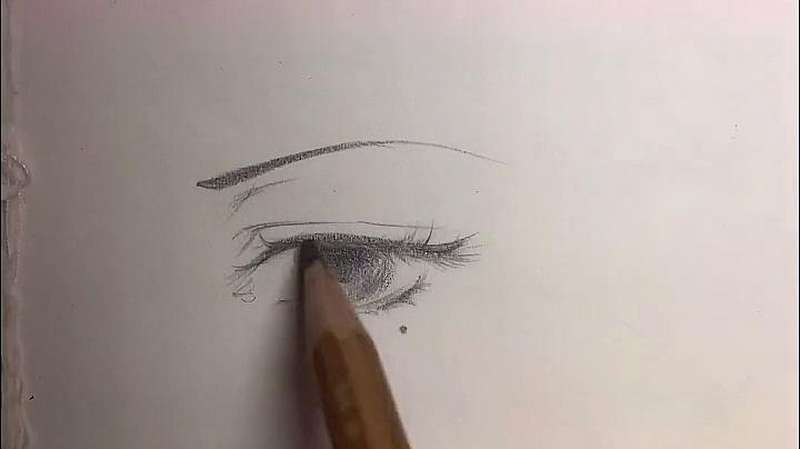 绘画教学:新手教程,教大家一个画眼睛的技巧!