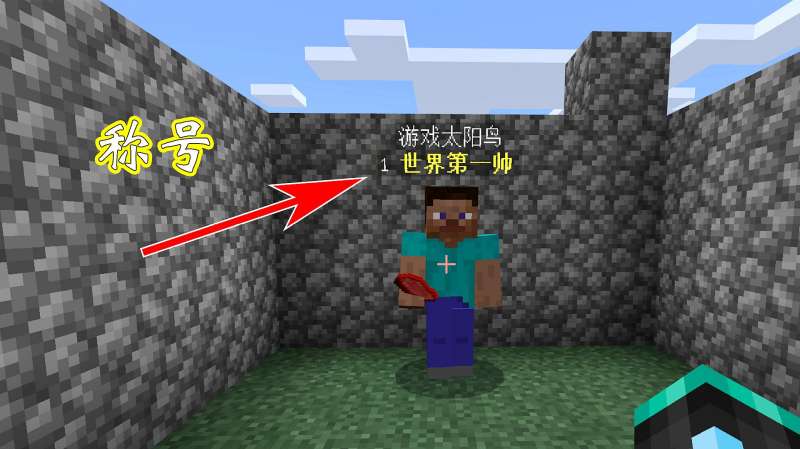 我的世界:教你炫酷称号,显示在头顶,还可以给别人称号