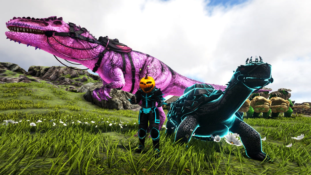 方舟生存进化:憨憨部落 49 抓获小形巨兽龙挑战猛犸象BOSS