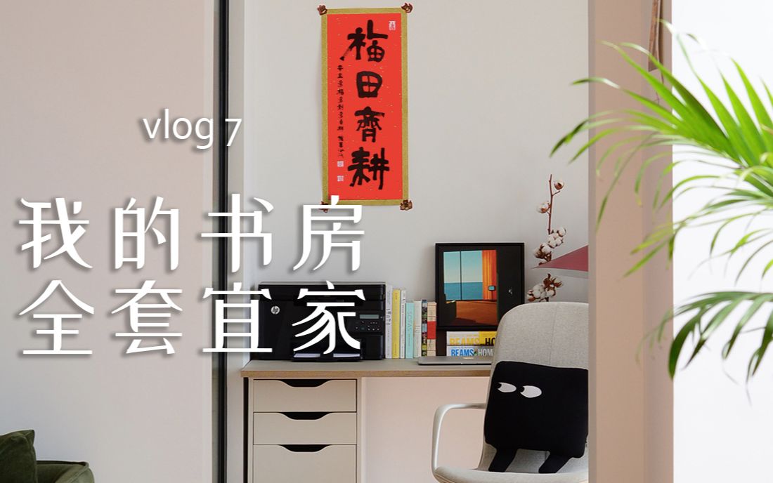 Vlog7|入住半年,半天搞定全套宜家上线的书房ߓ