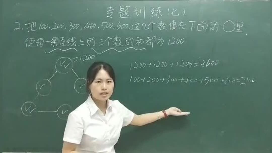 专题训练(七) 万以内数的认识 附加题 2题