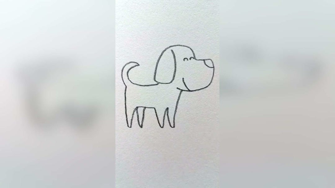 简单画小狗