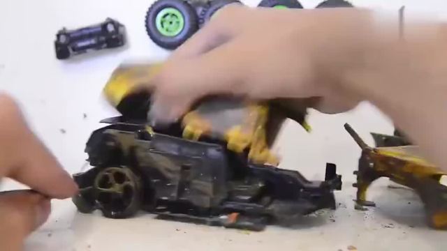 断开的兰博基尼模型,看高手如何修复,这动手能力不服都不行