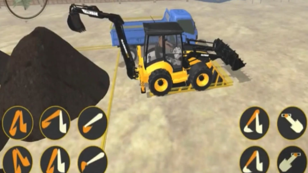 大型汽车工程车挖掘机卡车模拟工作动画游戏3