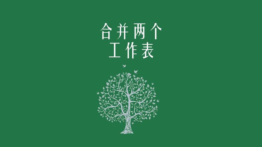 合并两个工作表#excel技巧