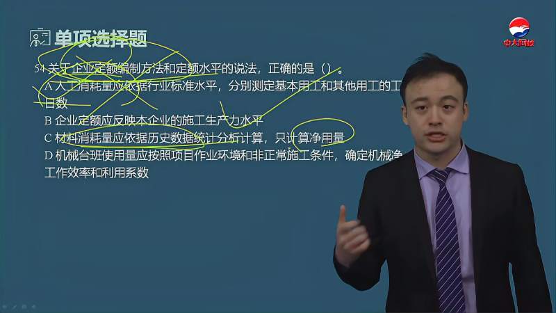 一级建造师 一建-知识点:企业定额的编制