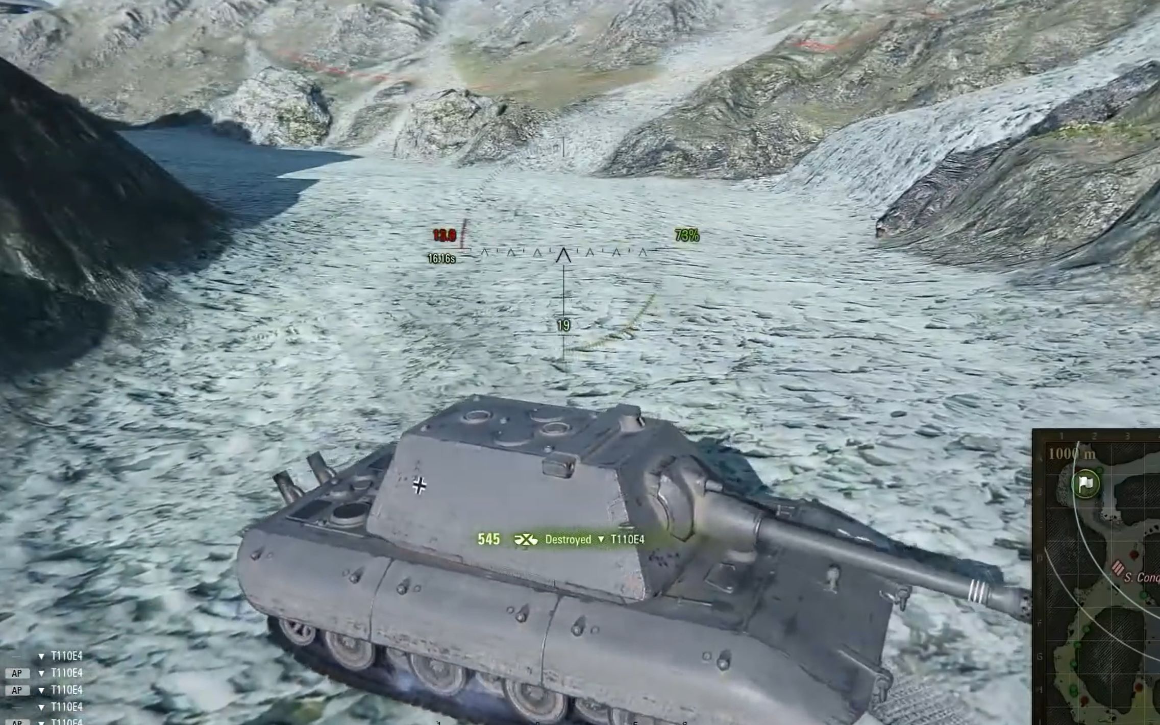 【坦克世界】铁面游侠 E100 - 11杀,13,5K Damage(1 VS 5)