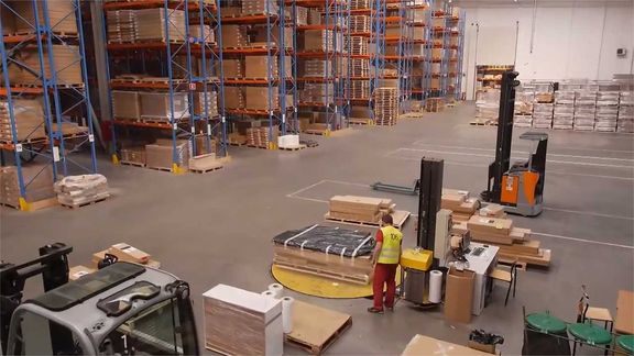 海外机械化刨花板板式家具生产流程2 #板式家具 #全屋定制