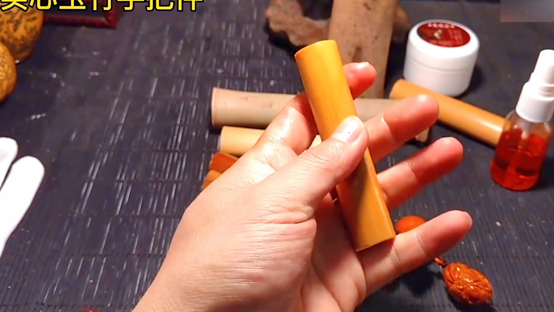 实心玉竹手把件该怎么盘?专家教程免费送你