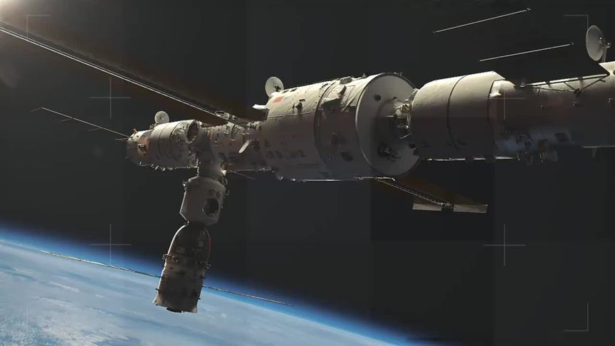 随着问天实验舱对接天和核心舱,中国空间站外又多了几处