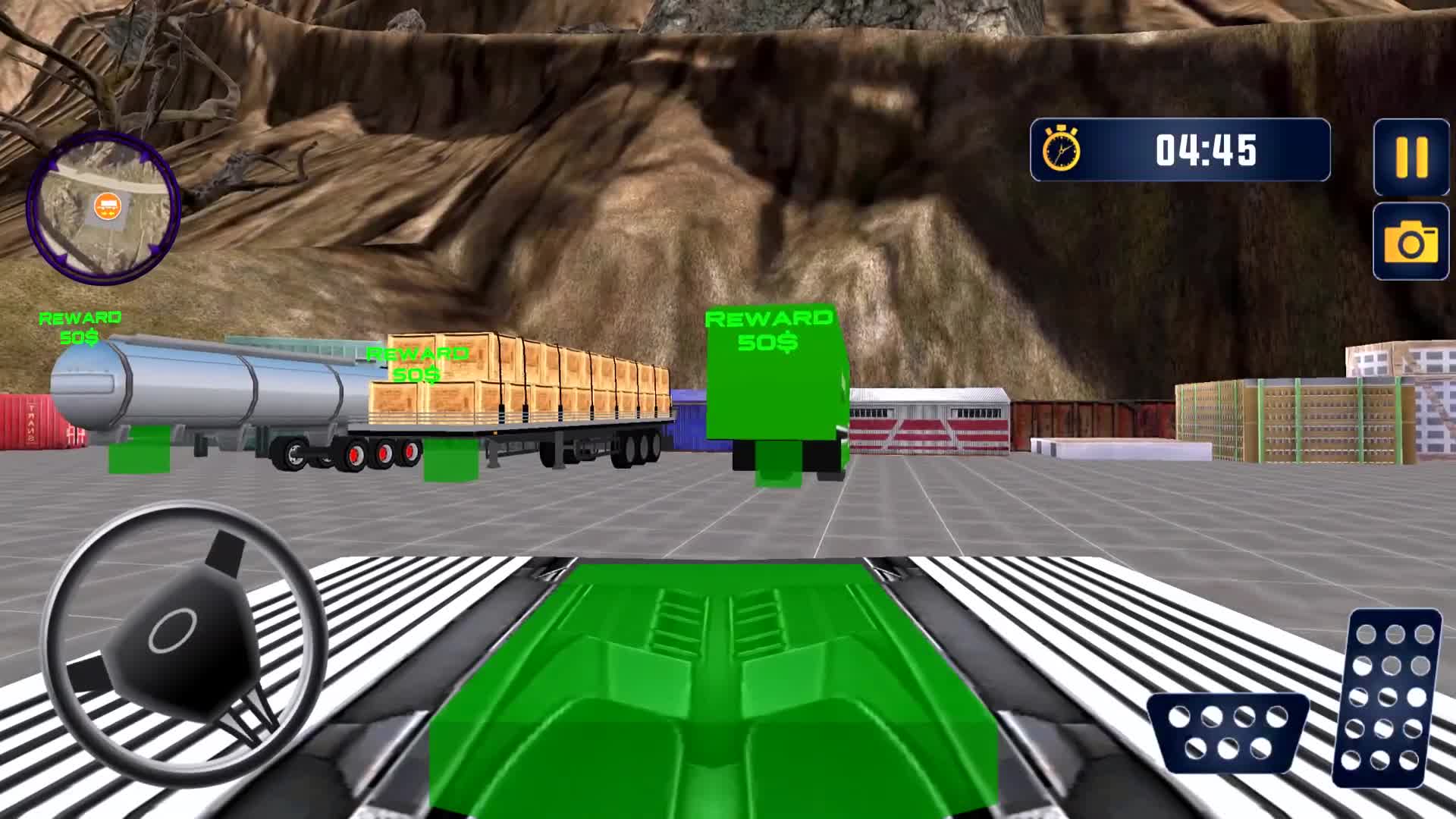 真实汽车模拟游戏《货车运输车驾驶》,游戏开车好简单哦!