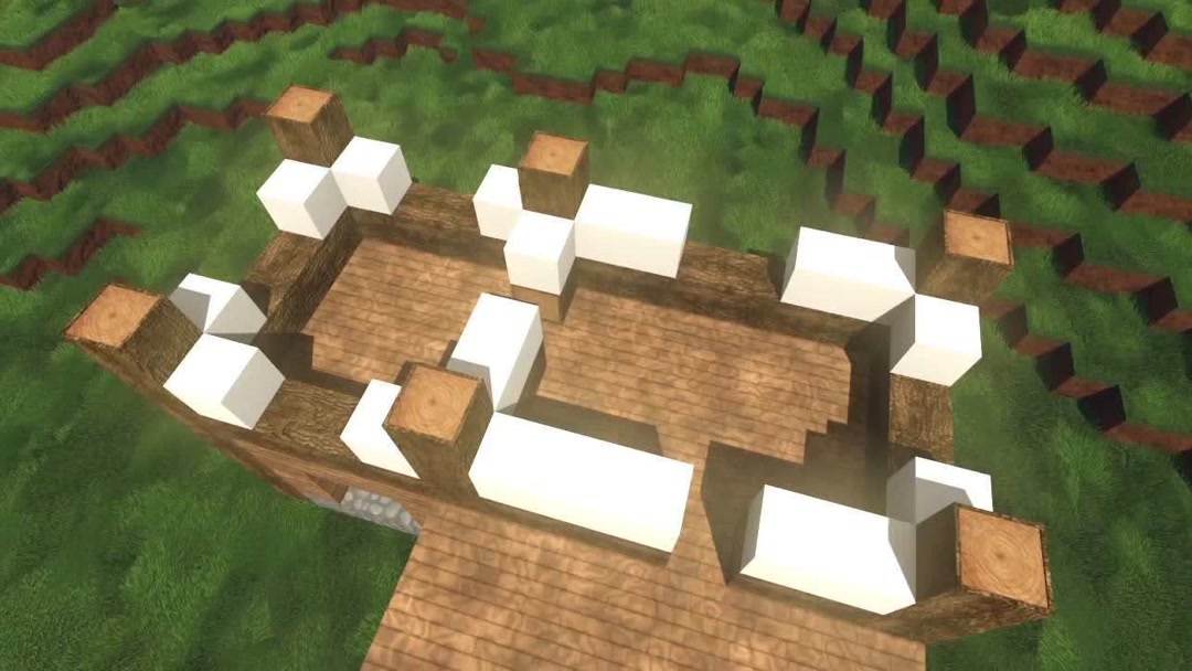 建造房子建筑教程_1我的世界怪兽学校