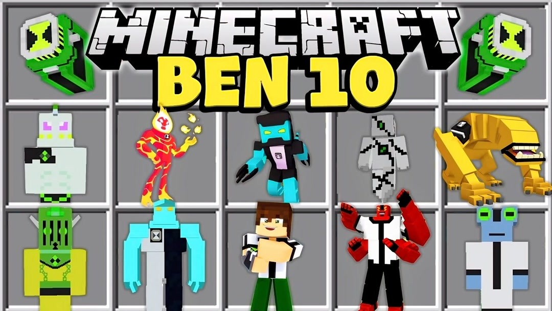 我的世界 BEN10少年骇客最菜的外星英雄 下水道王子大钢牙