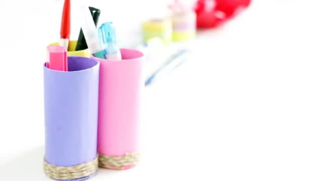 手工制作DIY,教你如何制作一个漂亮的笔筒