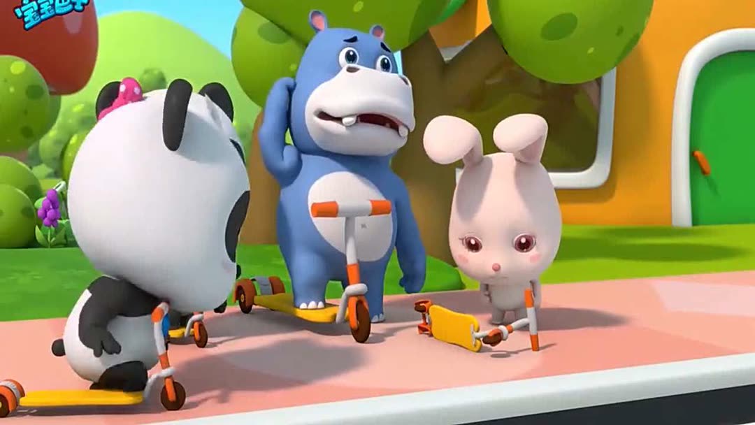 宝宝巴士动画片-在公交车上不争抢座位,不大声喧哗,文明乘车