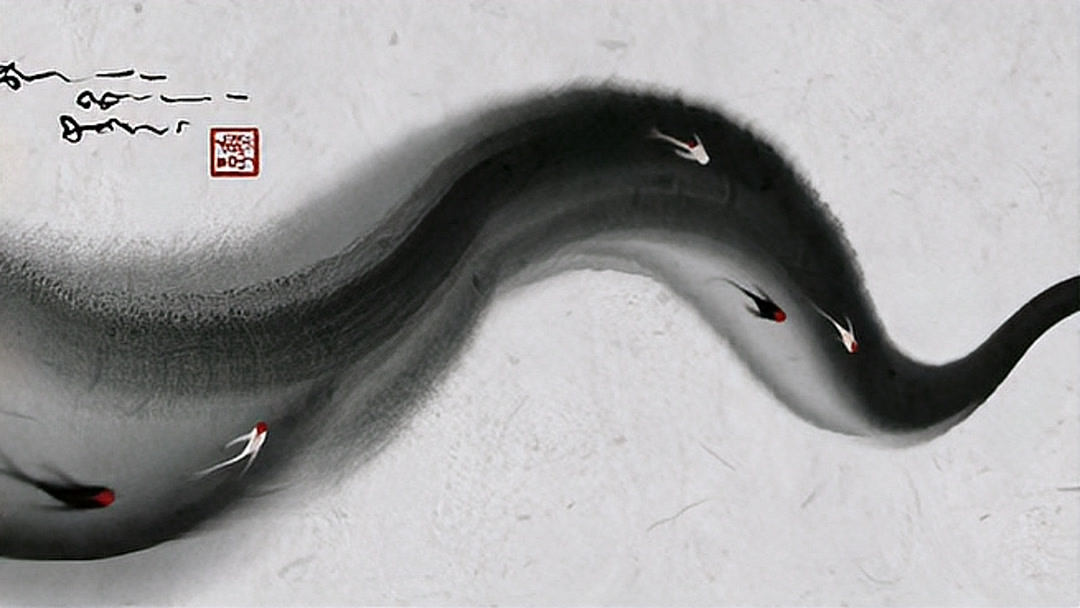procreate教程 中国水墨画 几笔就画出意境