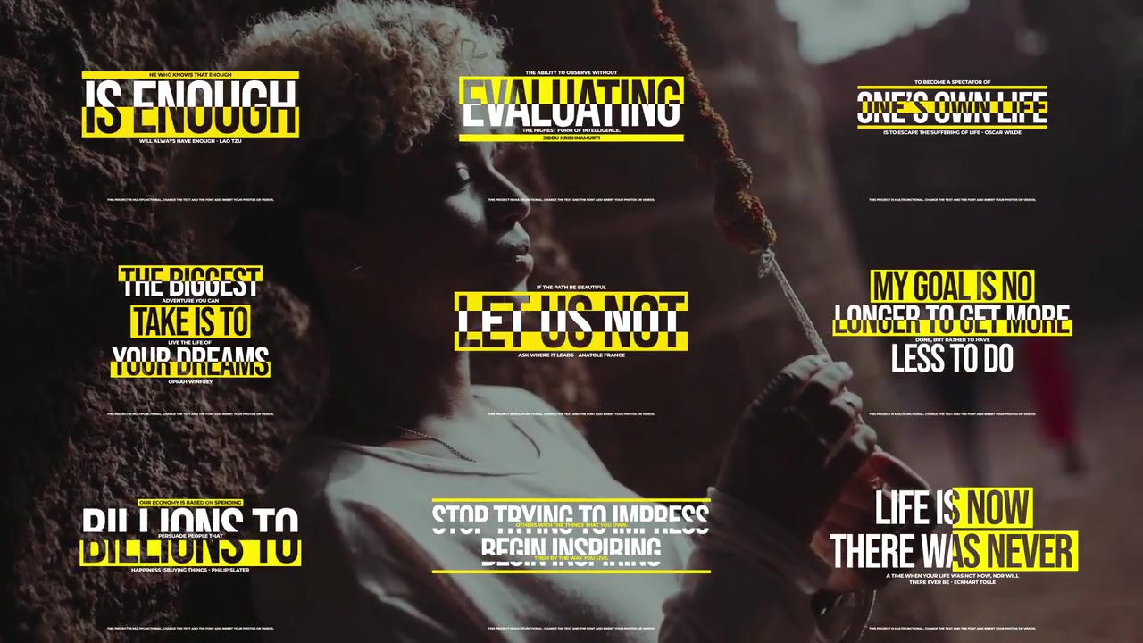 9个现代的全屏标题动画AE模板