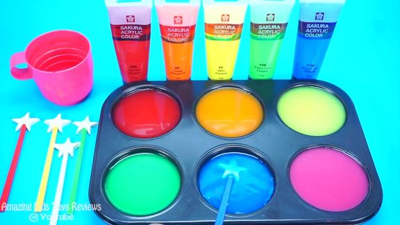 如何用彩色管制作冷冻涂料学习视频