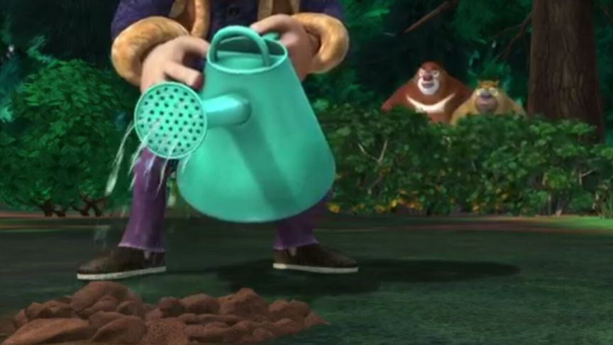 熊出没之丛林总动员 3-12 光头强主动种树,熊大熊二觉得其中有炸