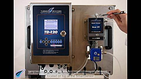 TD-120水中油监测仪操作演示-如何清洁TD-120智能传感器
