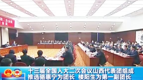 十三届全国人大二次会议山西代表团组成