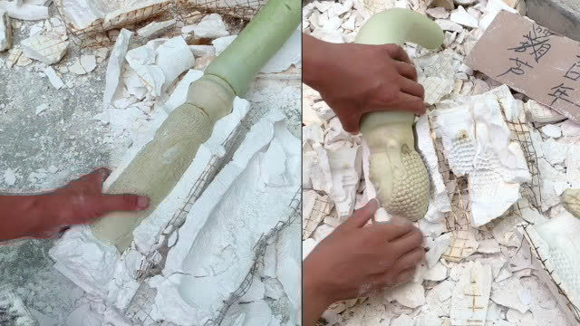 葫芦养在石膏模具中塑形,开模就像赌玉,品相好也是价值连城