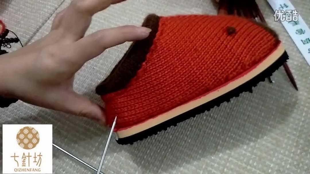 七针坊云朵——猪猪拖鞋编织教程 毛线鞋编织,毛线鞋视频教程
