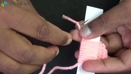 手工编织毛线花朵,漂亮的花朵,简单好做!