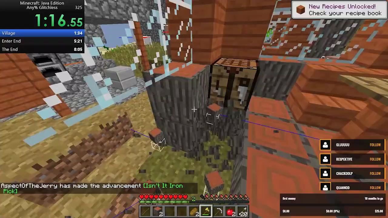 【已刷新】7m 34s 017ms!Minecraft速通世界纪录(SSG 1.9+) by Honig...