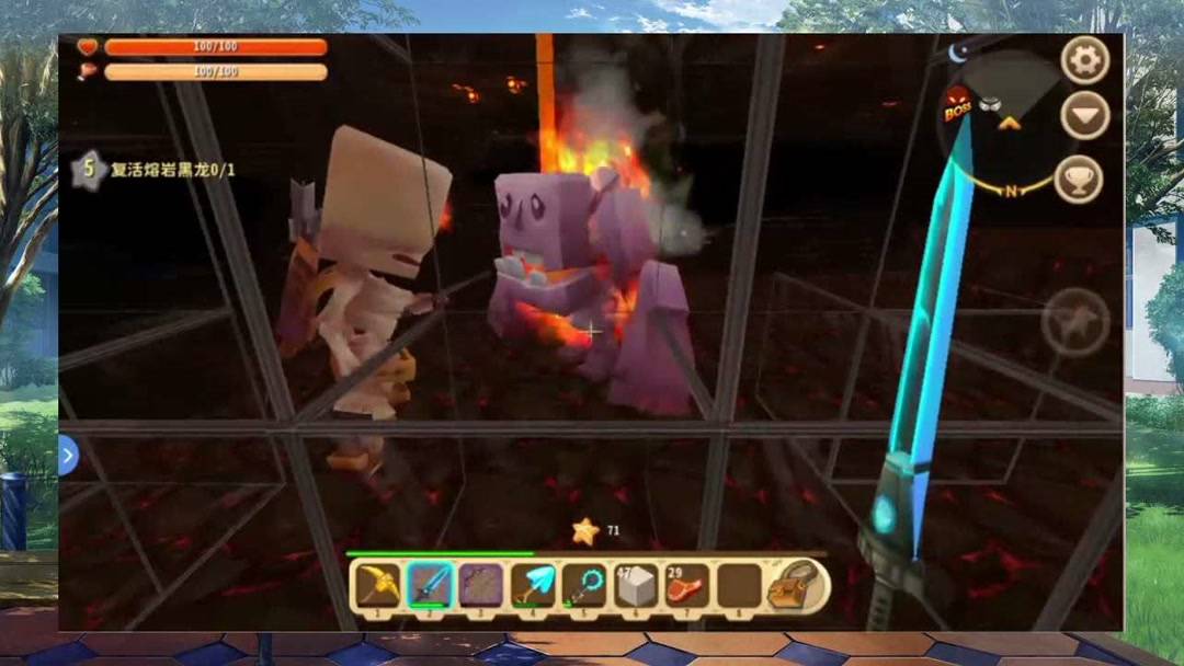 迷你世界小宇:基岩世界上盖房子!这比红土大陆安全多了